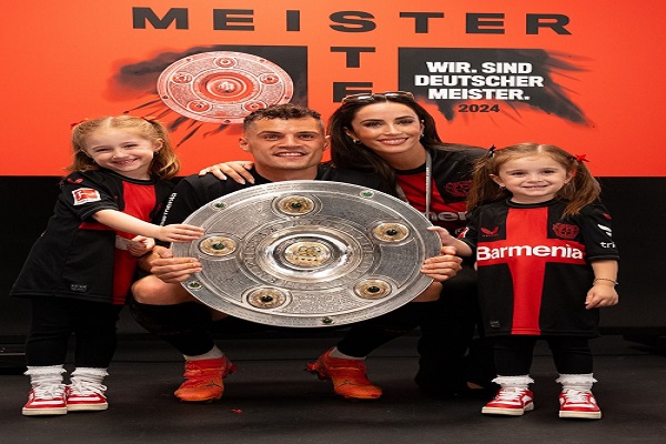 Who is Leonita Lekaj, wife of Granit Xhaka? children